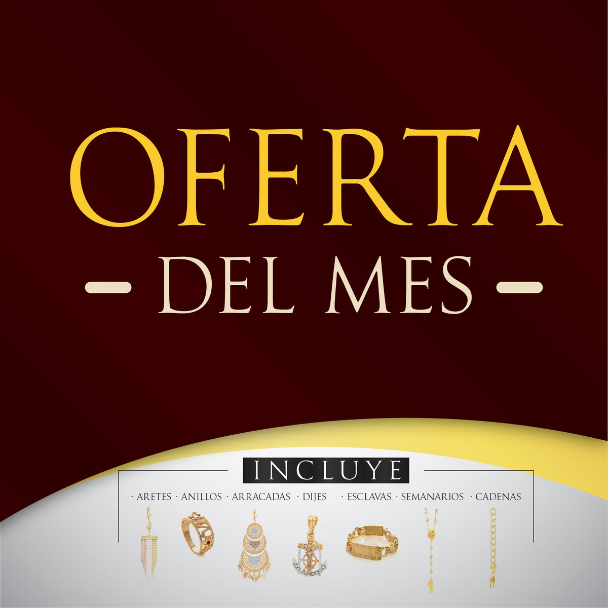Oferta del mes — 14k oro laminado